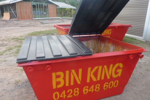 Lidded Skips | Waste Removal | Fraser Coast | Bin King Skip Hire
